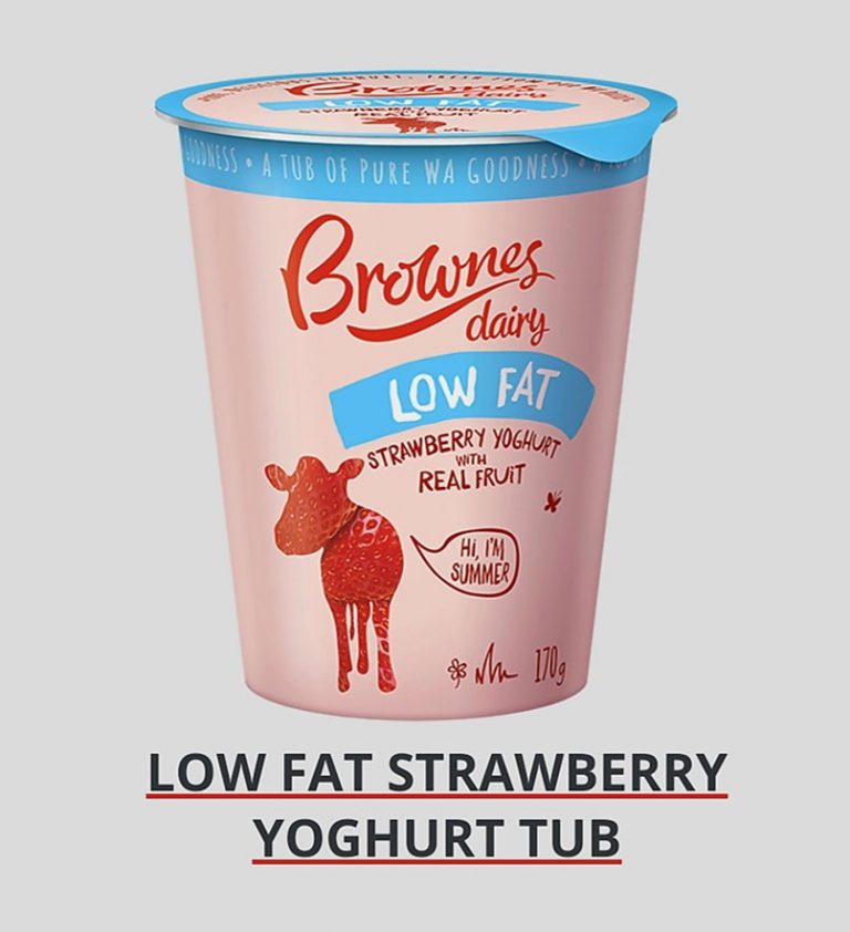 LOW FAT STRAWBERRY WITH REAL FRUIT-170G - Fruit Break